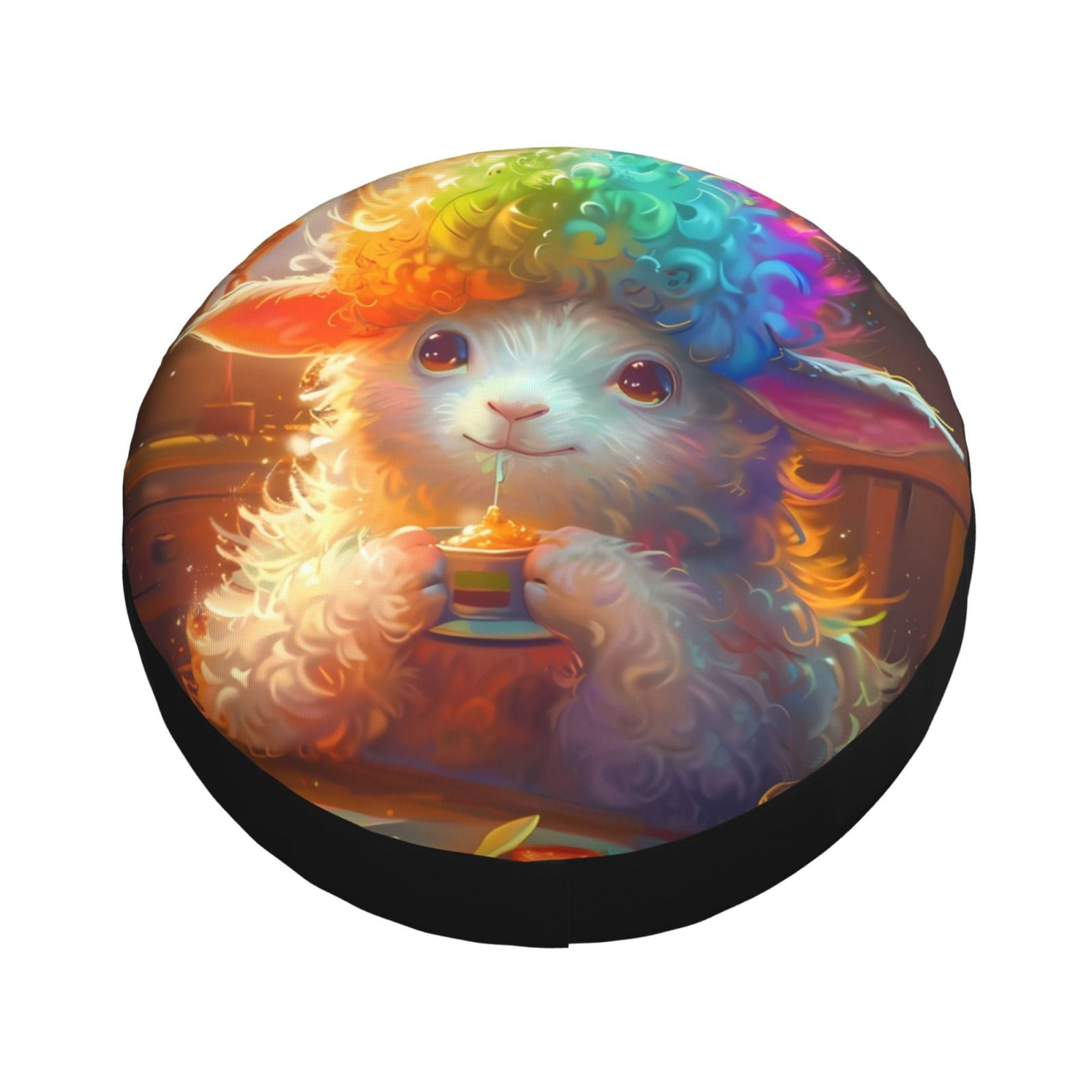 Balery Rainbow Lamb Breakfast Tire Covers - Tough Tire Wheel Protector ...