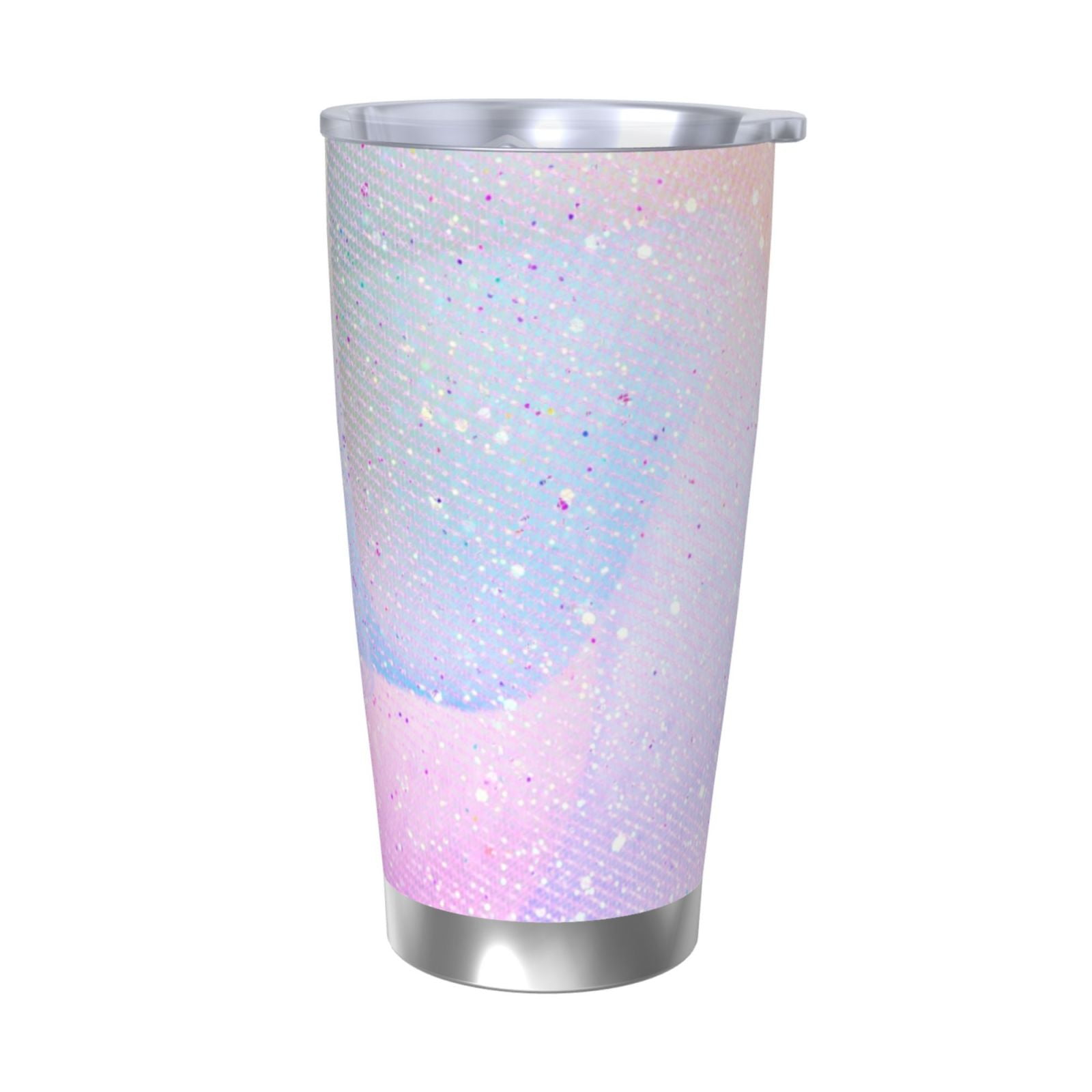 Balery Rainbow Pattern 20oz Insulated Car Cup with Dual Drink Lids ...
