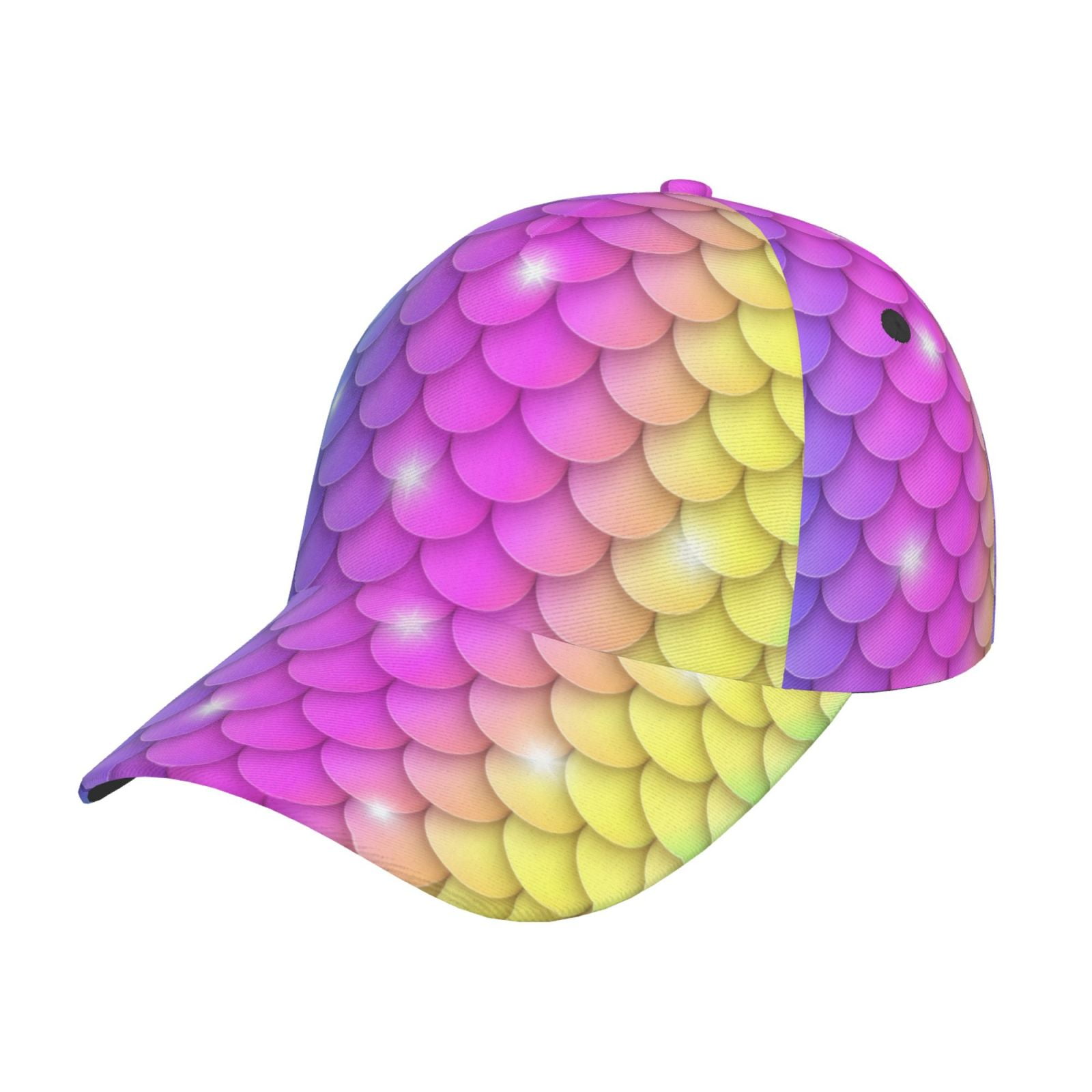 Balery Rainbow Scales2 Baseball Cap For Women Men,Adjustable Size For ...