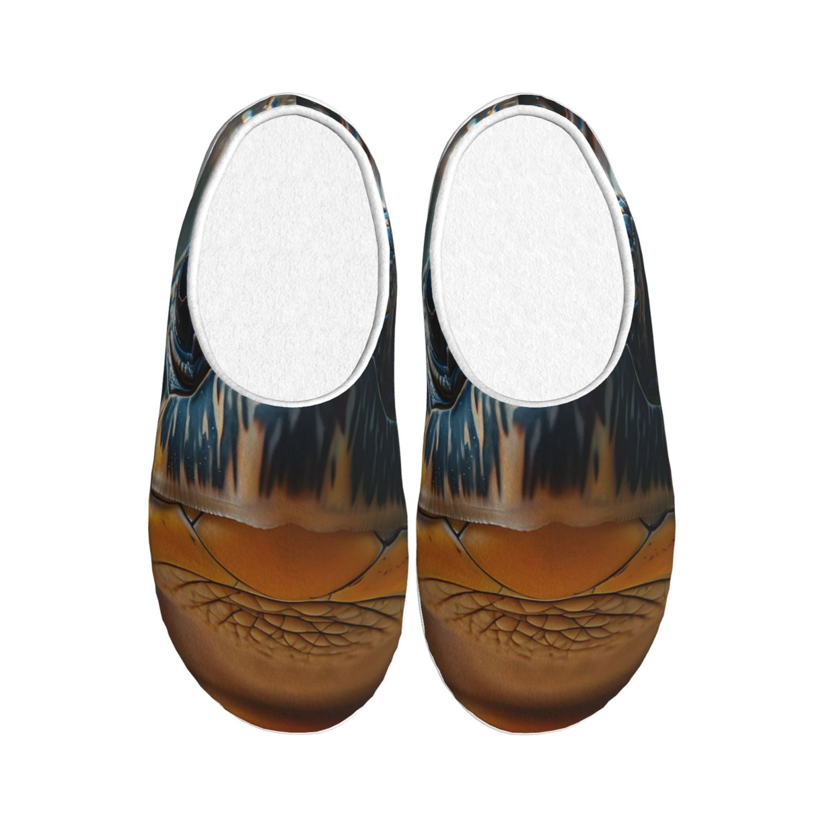 Balery Realistic Cute Sea Turtle Pattern Women's Fuzzy Memory Foam ...