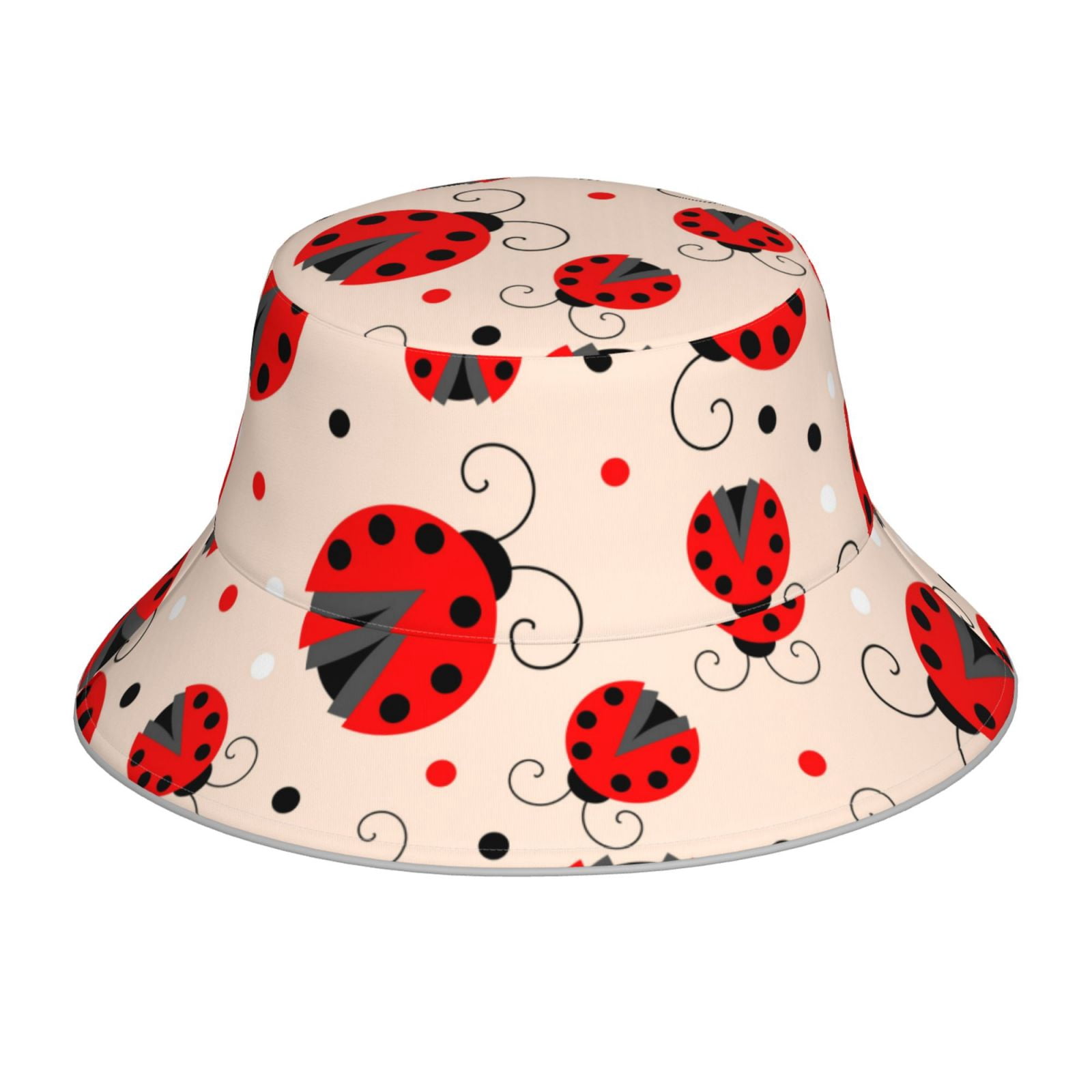 Balery Red Ladybug Sun Hats for Men Women Bucket Hat UPF 50+ Buckey Hat ...