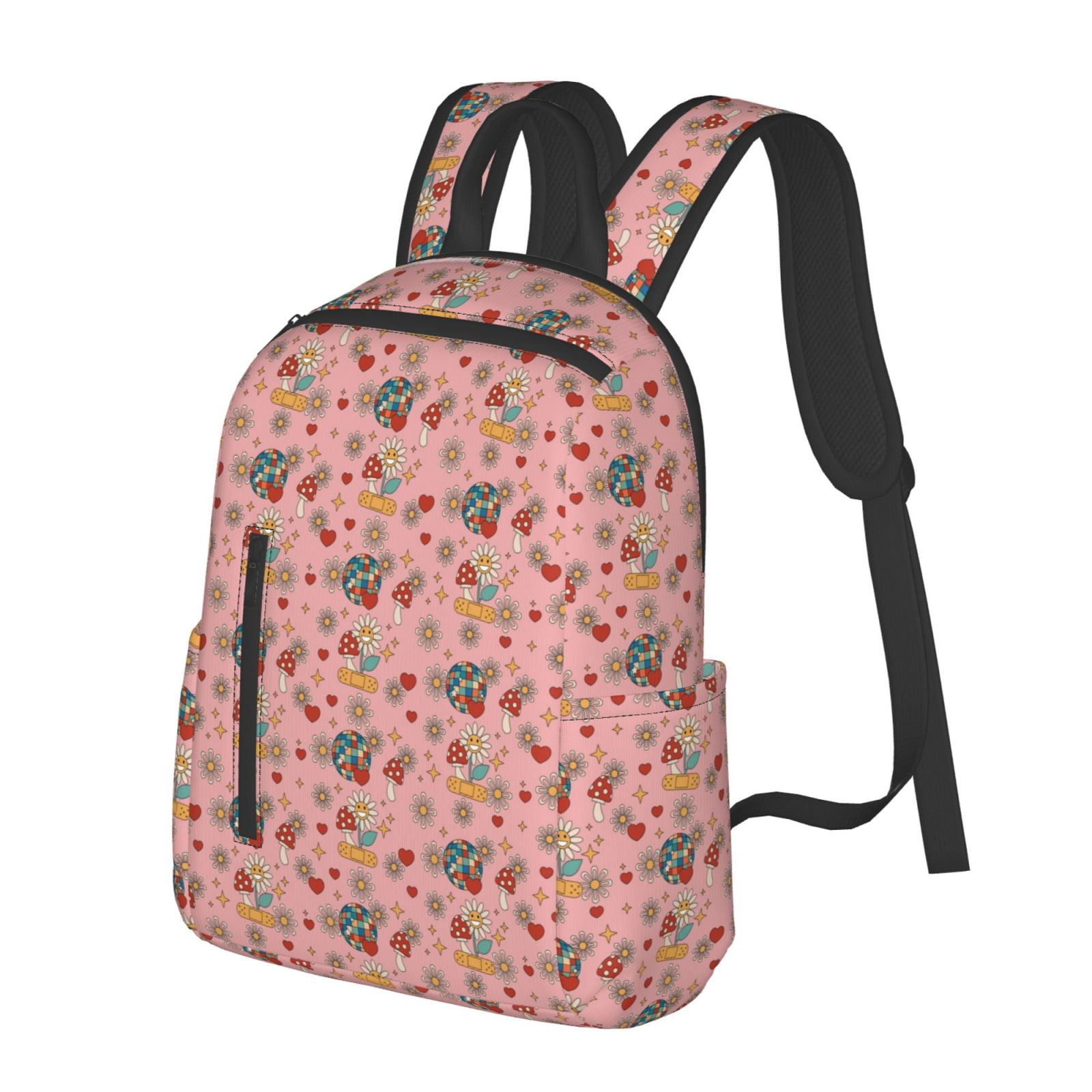 Balery Retro 70s 60s Hippie Flower Lightweight Backpack for Men and ...