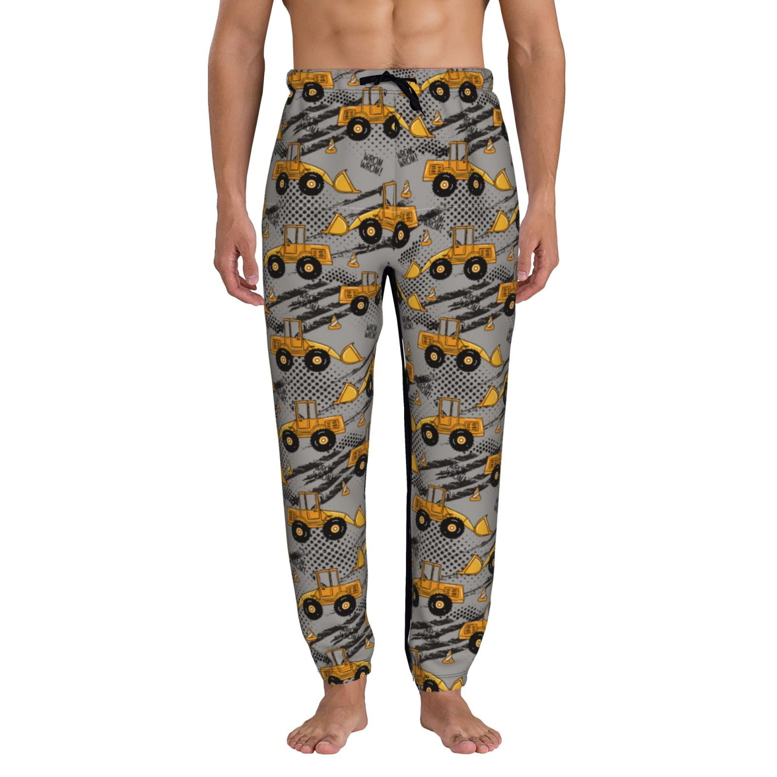 Balery Retro Excavator Pattern Joggers for Men Athletic Workout ...