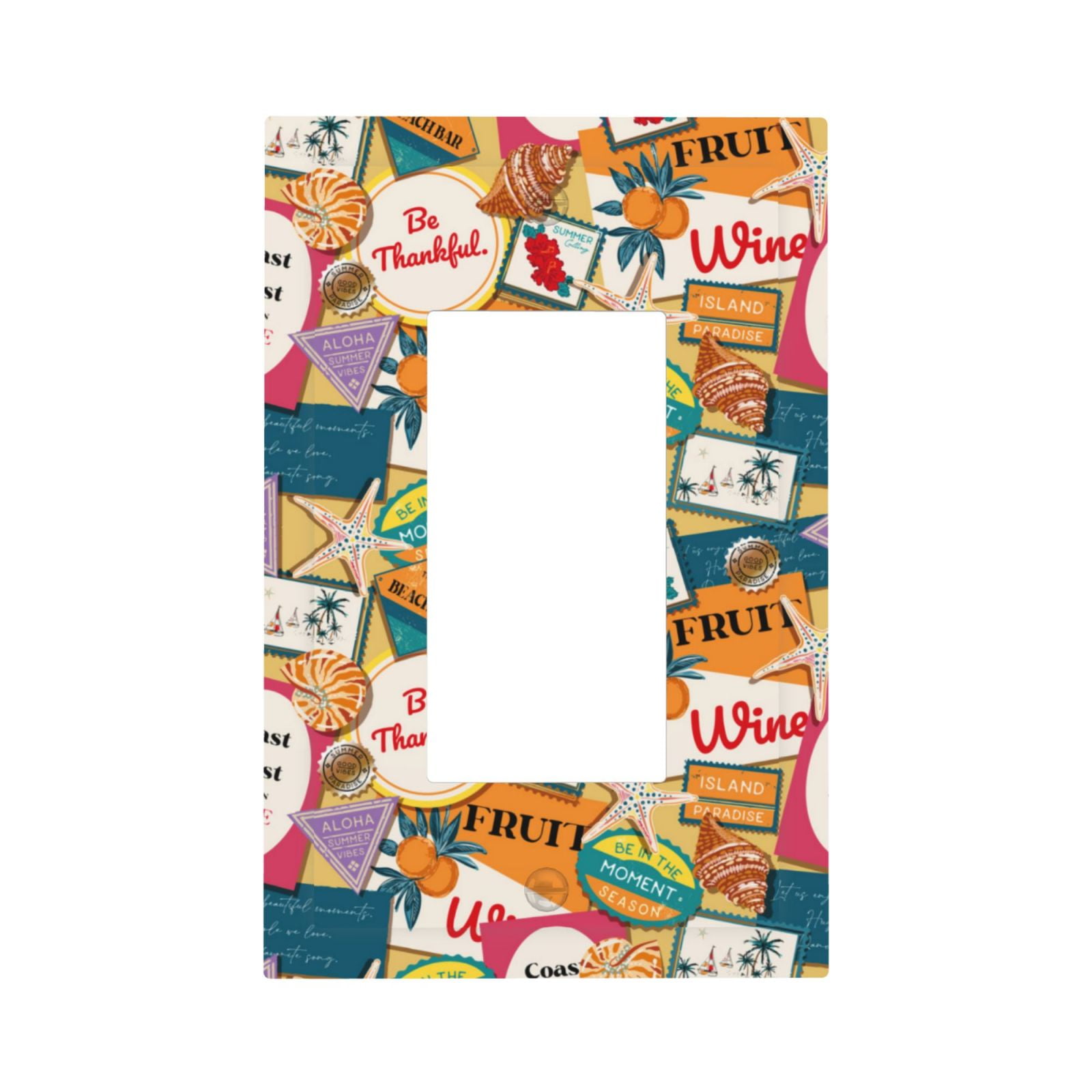 Balery Retro Summer Stamp for Duplex Wall Plates Kit, Electrical Outlet ...