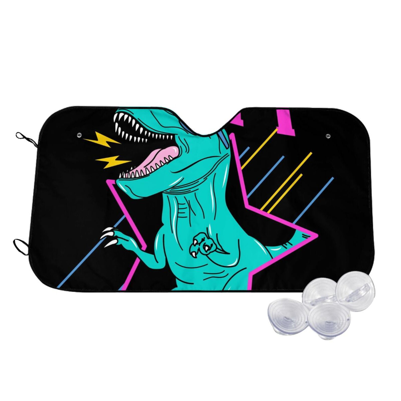 Balery Rex Dinosaur With Sunglasses Windshield Sun Shade, Car Front ...