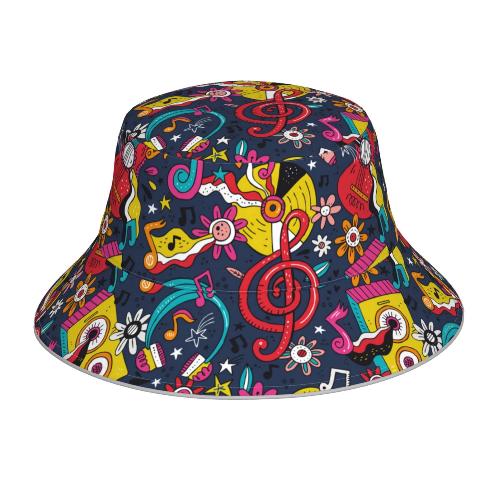 Balery Rock Music Sun Hats for Men Women Bucket Hat UPF 50+ Buckey Hat ...