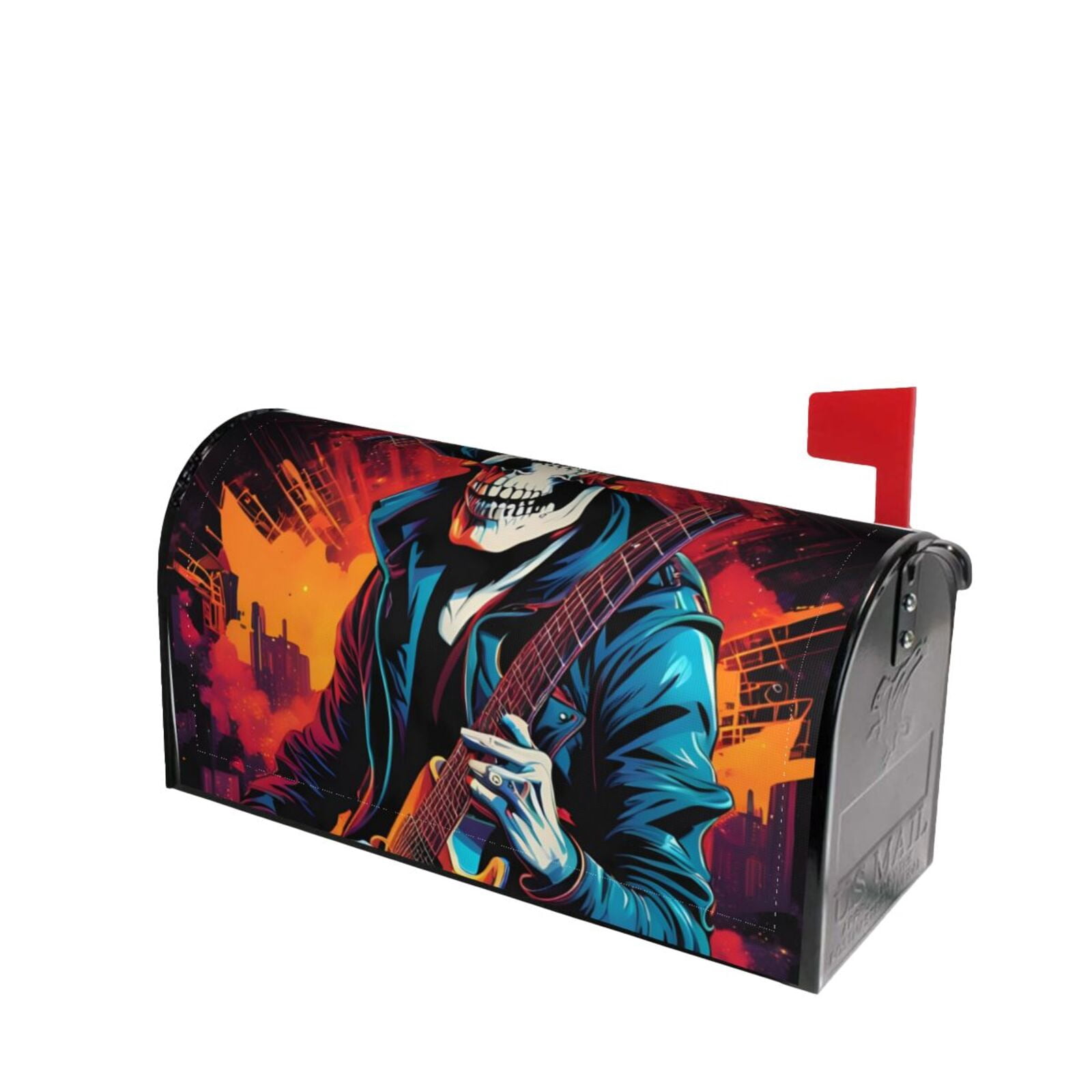 Balery Rock Skull Singer Mailbox Cover - Standard Size- - Walmart.com
