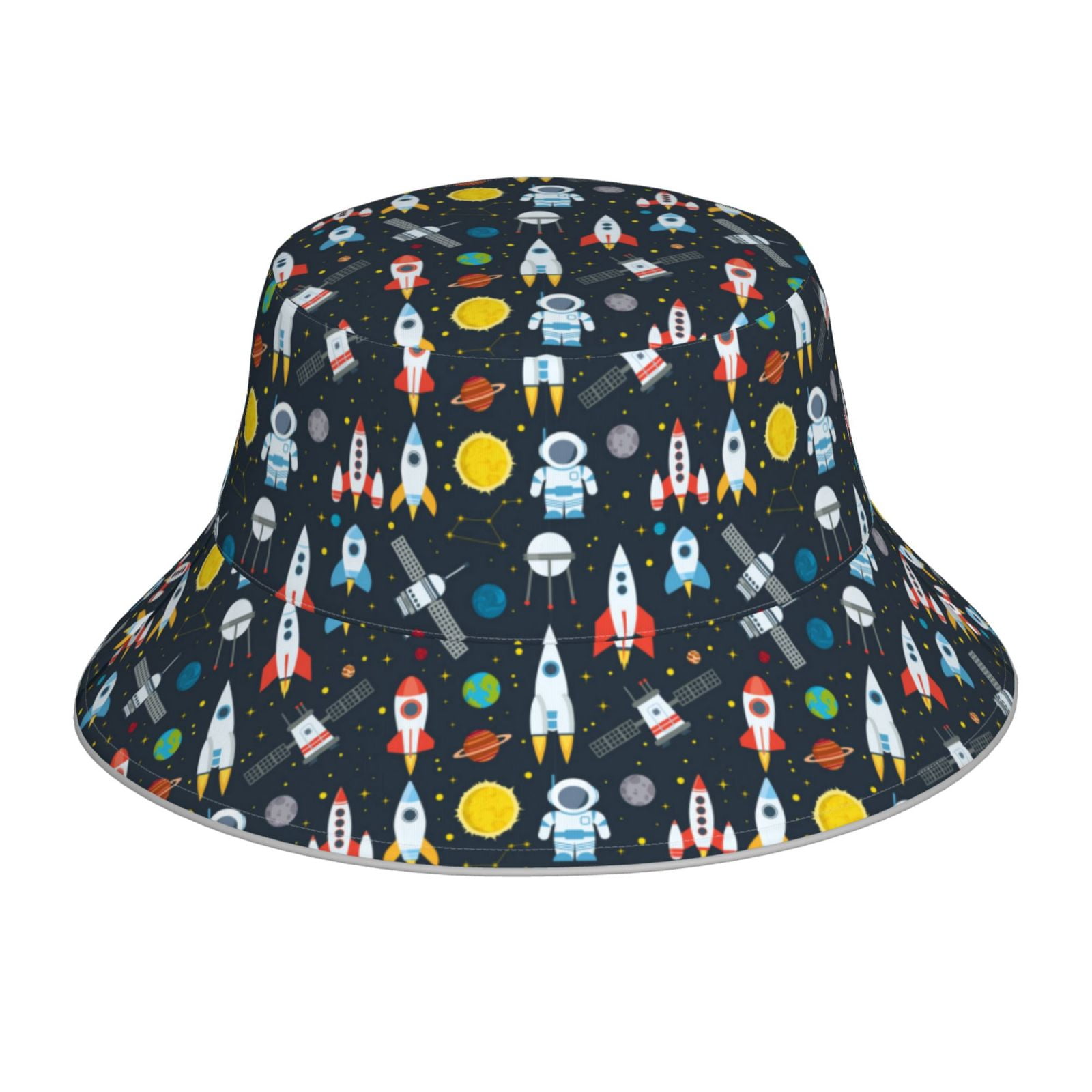 Balery Rocket Space Sun Hats for Men Women Bucket Hat UPF 50+ Buckey ...