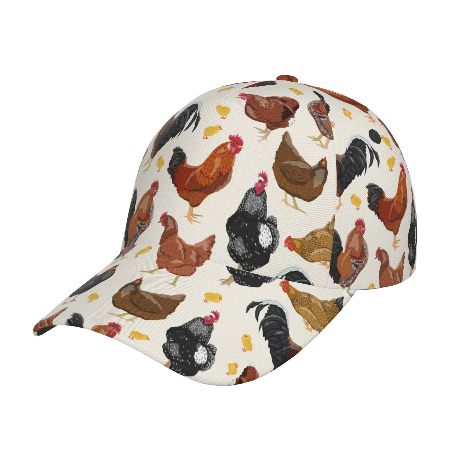 Balery Roosters And Chickens Baseball Cap For Women Men,Adjustable Size ...