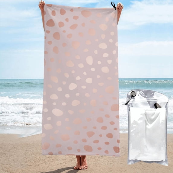 Balery Rose Gold Abstract Spots 1 Print Towels - Luxurious Jumbo Bath ...