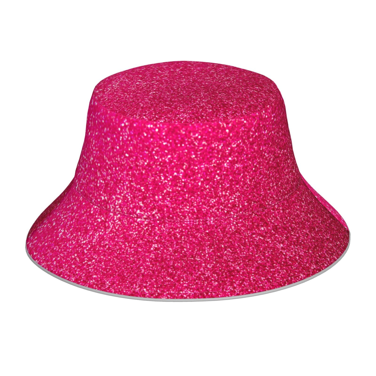 Balery Rose Red Glitter Sun Hats for Men Women Bucket Hat UPF 50 ...