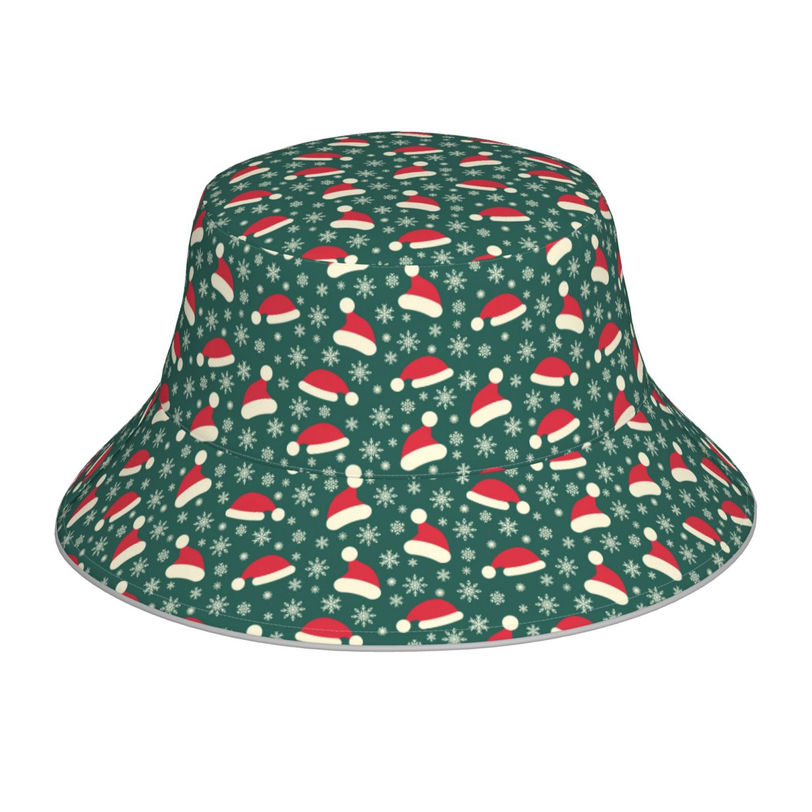 Balery Santa Hat Joy Green Festive Sun Hats for Men Women Bucket Hat ...