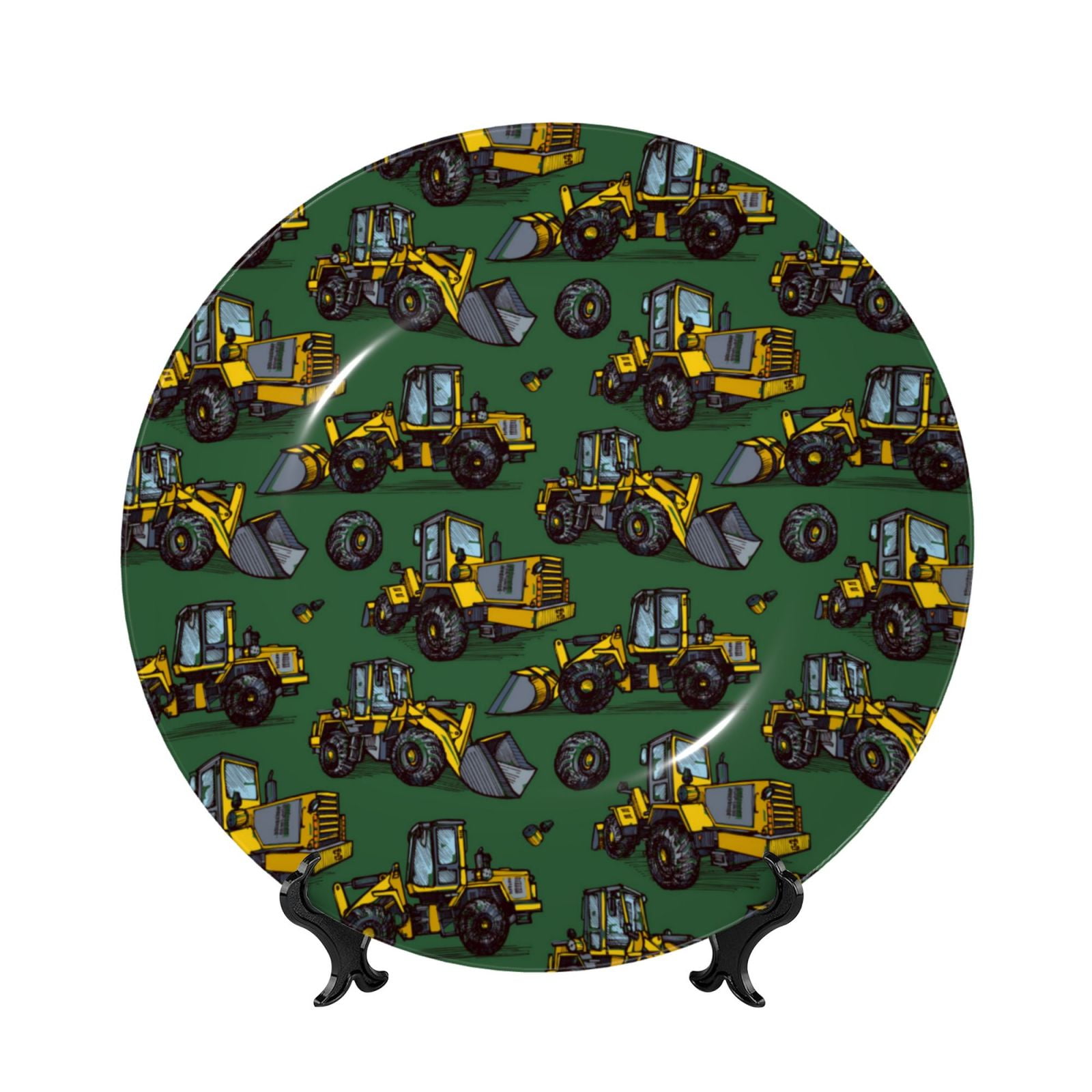 Balery Scraper Print Bone China Decorative Plate Ceramic Dinner Plates ...