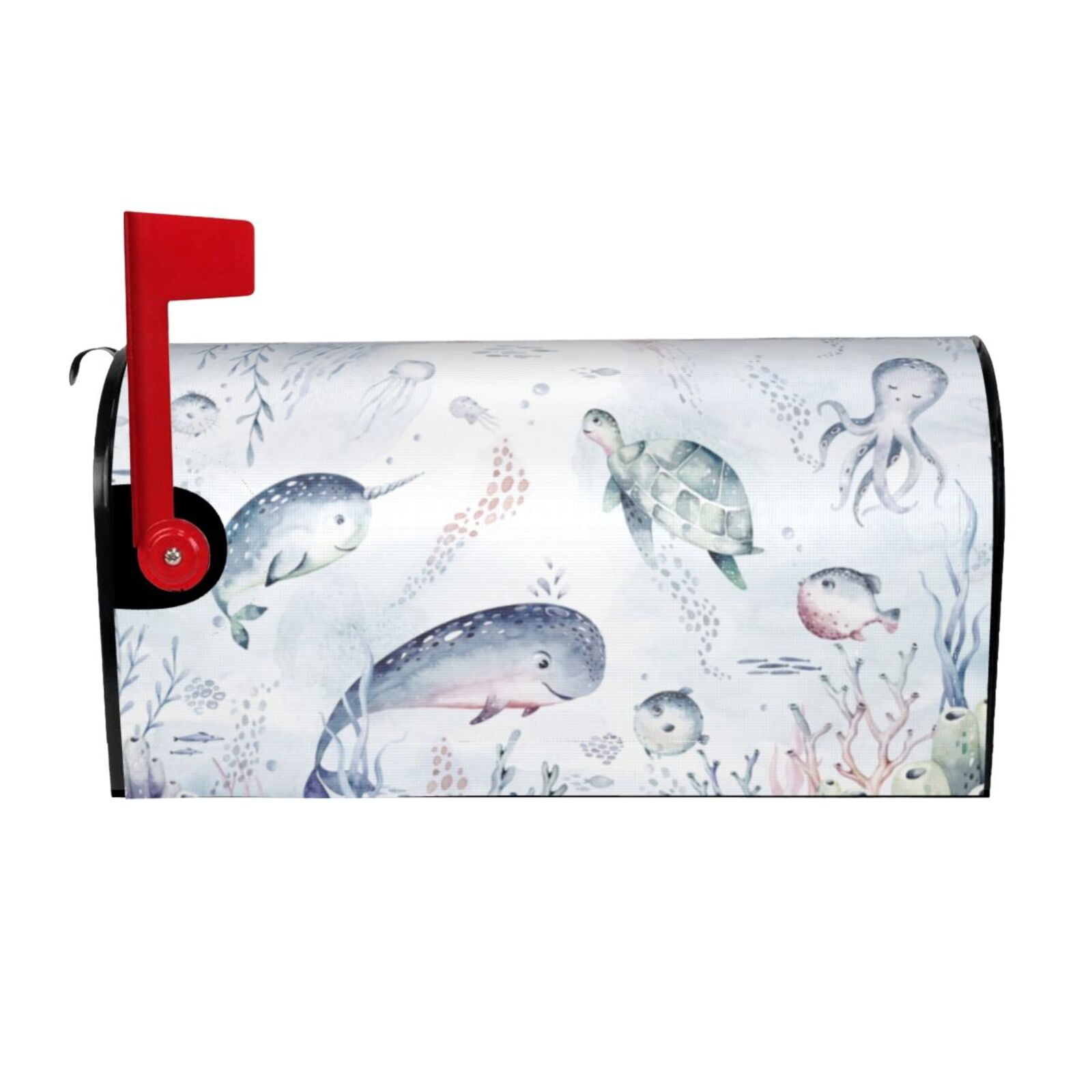 Balery Sea Animals Mailbox Cover - Standard Size-25.5x21 in - Walmart.com