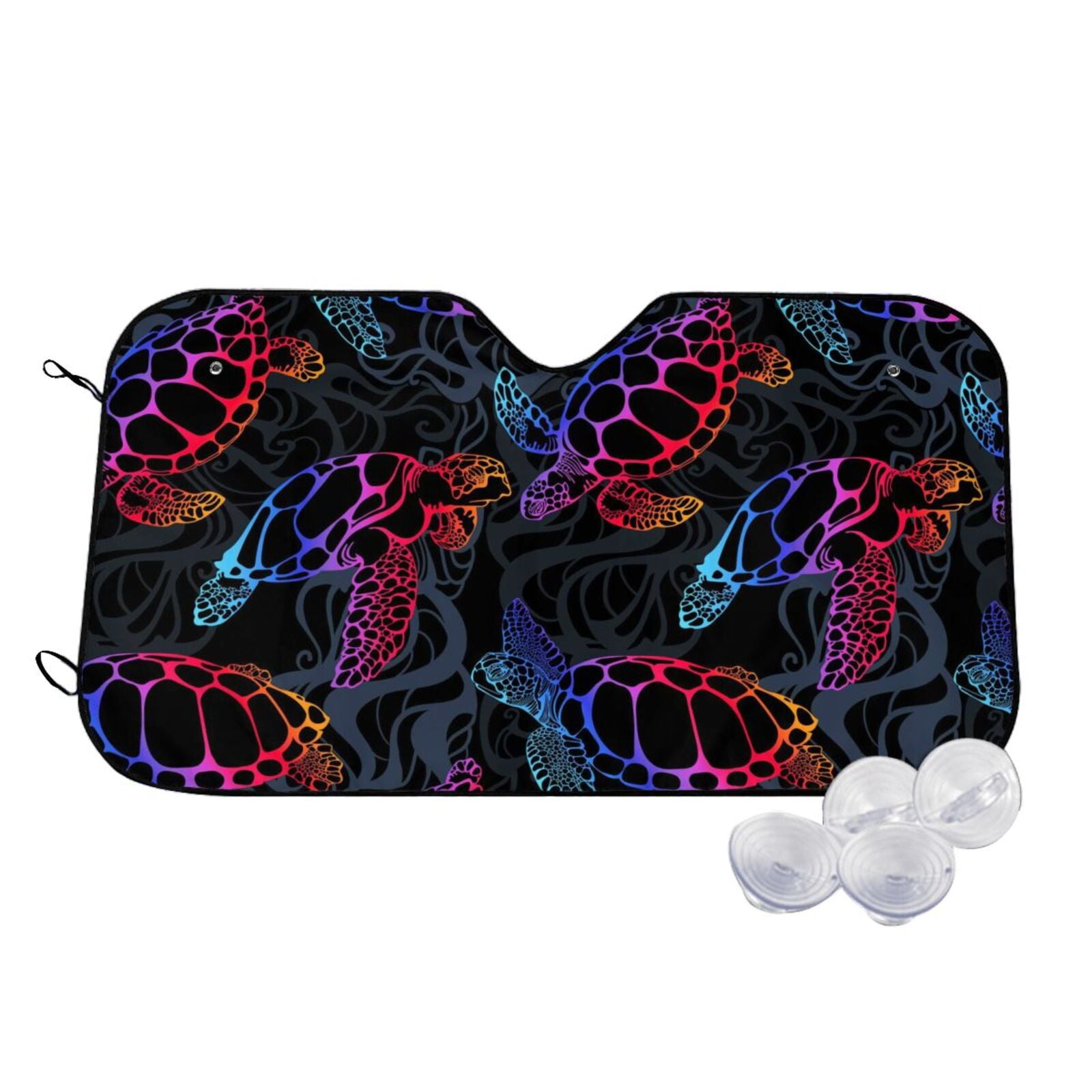 Balery Sea Turtle Windshield Sun Shade, Car Front Window Sunshade Cover ...
