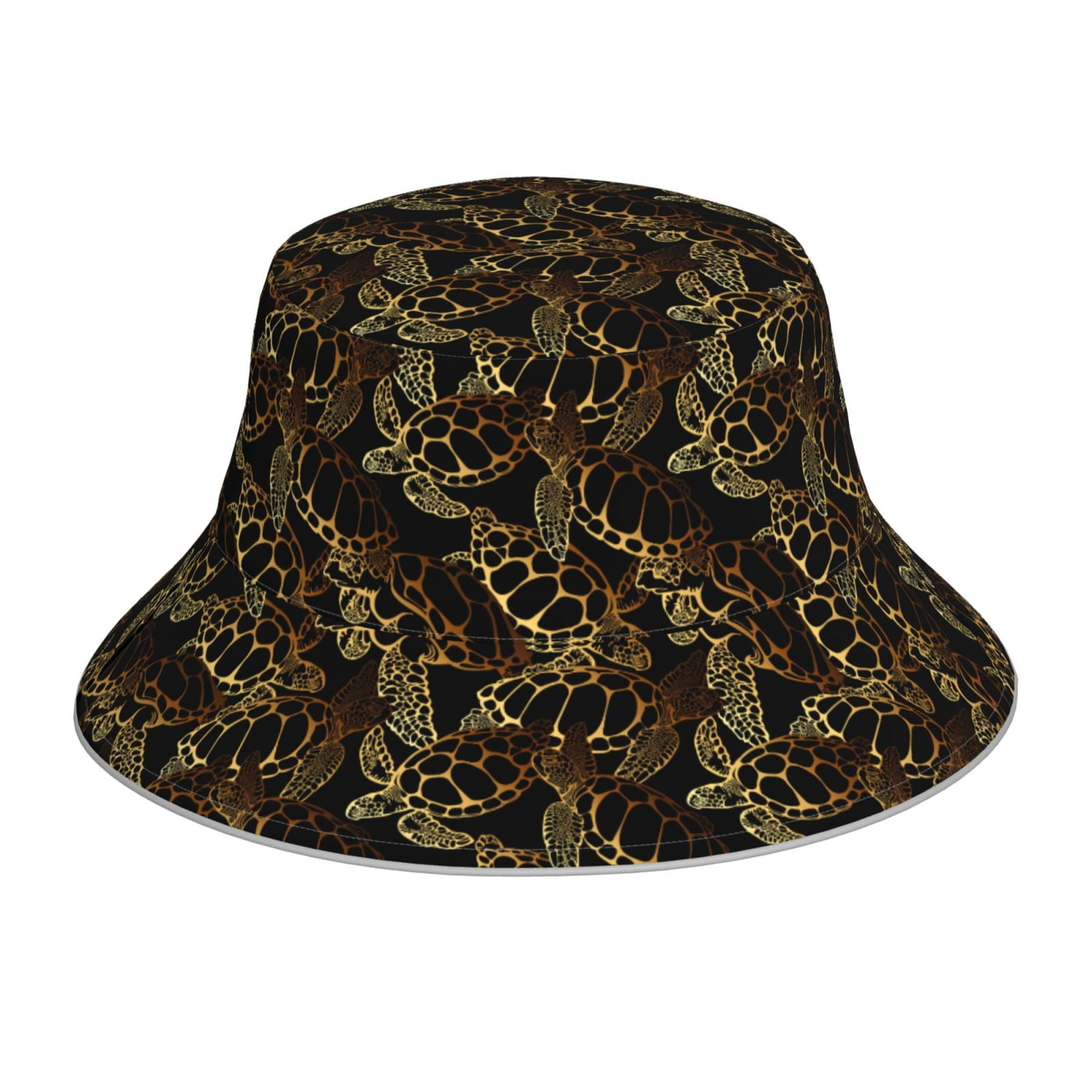 Balery Sea Turtle With Ocean Sun Hats for Men Women Bucket Hat UPF 50 ...