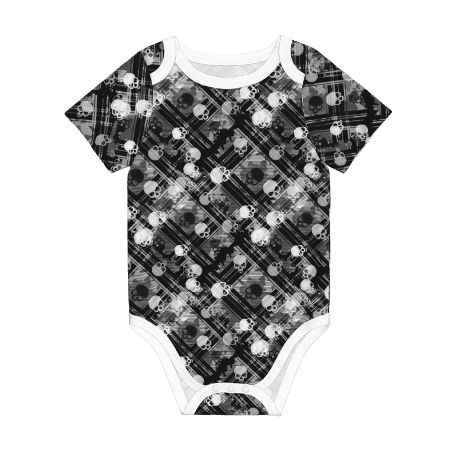 Balery Seamless Pattern With Skulls Pattern Baby Climbing Clothes ...