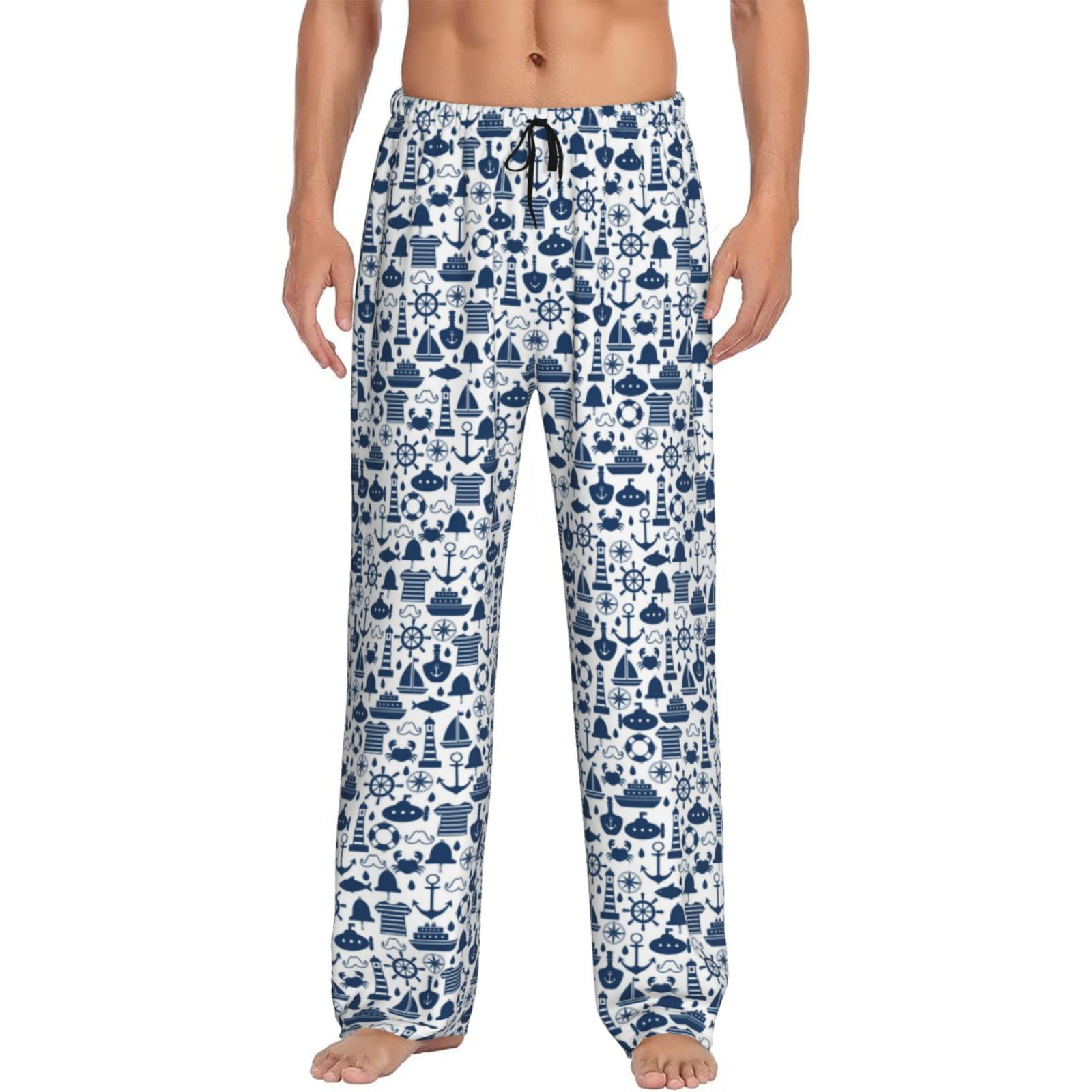 Balery Seaside Primary Color print Men's Pajama Pants,Ultra Lightweight ...