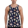 Balery Sharks In Sunglasses Pattern Men's Workout Tank Top Gym Muscle ...