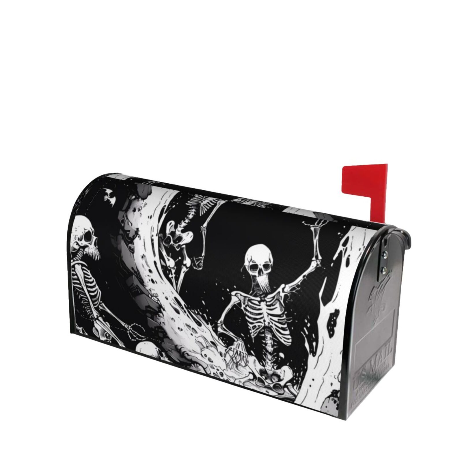 Balery Skeleton Wave Artwork Mailbox Cover - Standard Size- - Walmart.com