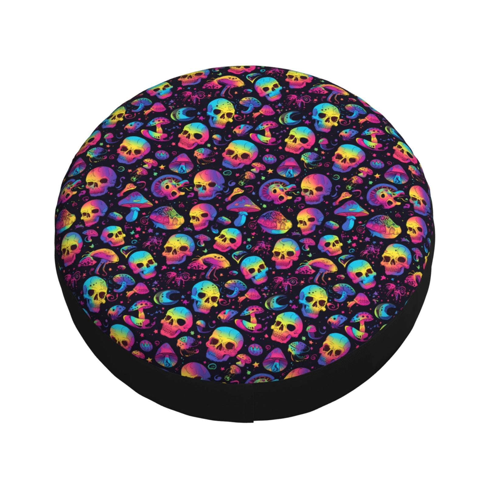 Balery Skull mushroom rainbow color Tire Covers - Tough Tire Wheel ...