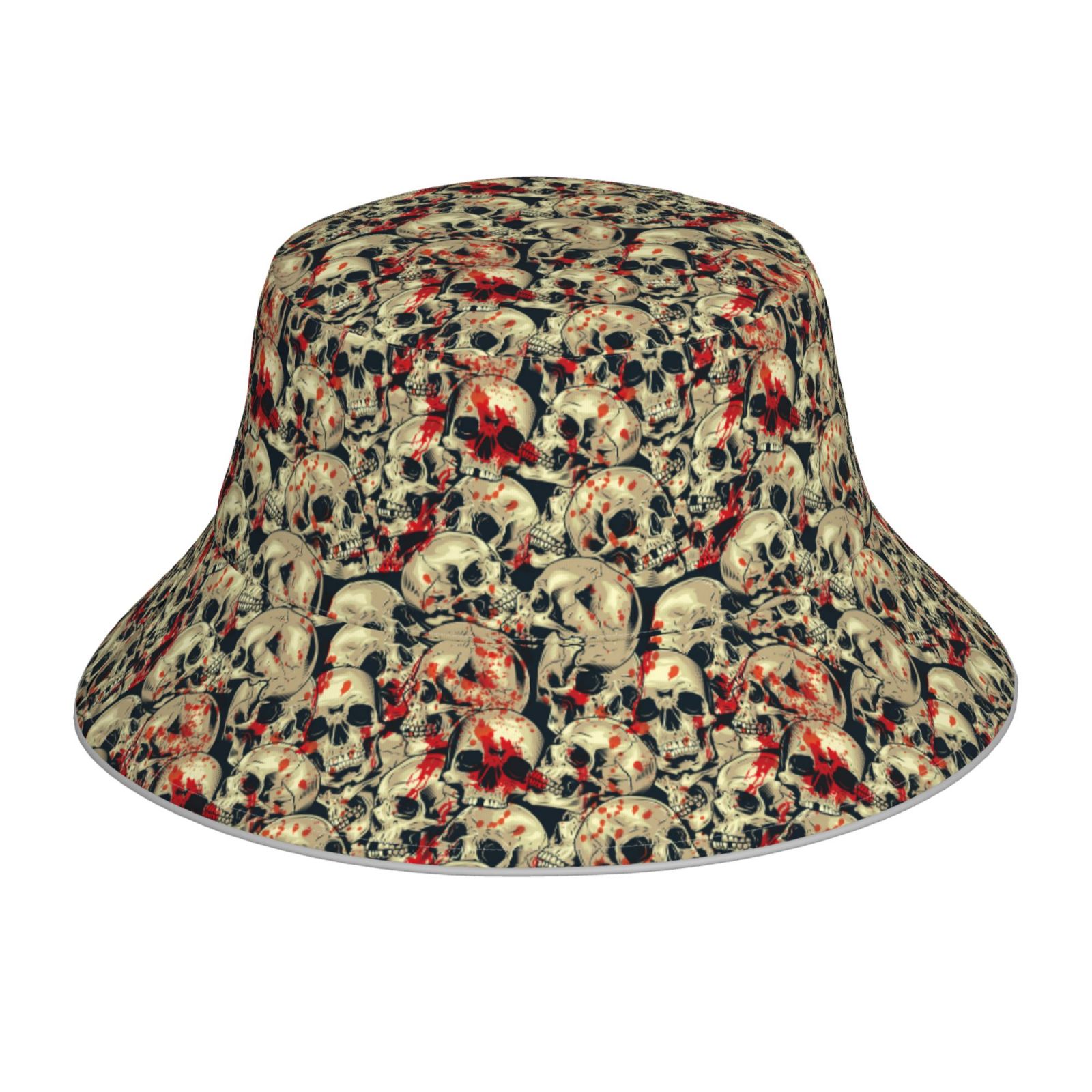Balery Skulls1 Sun Hats for Men Women Bucket Hat UPF 50+ Buckey Hat ...