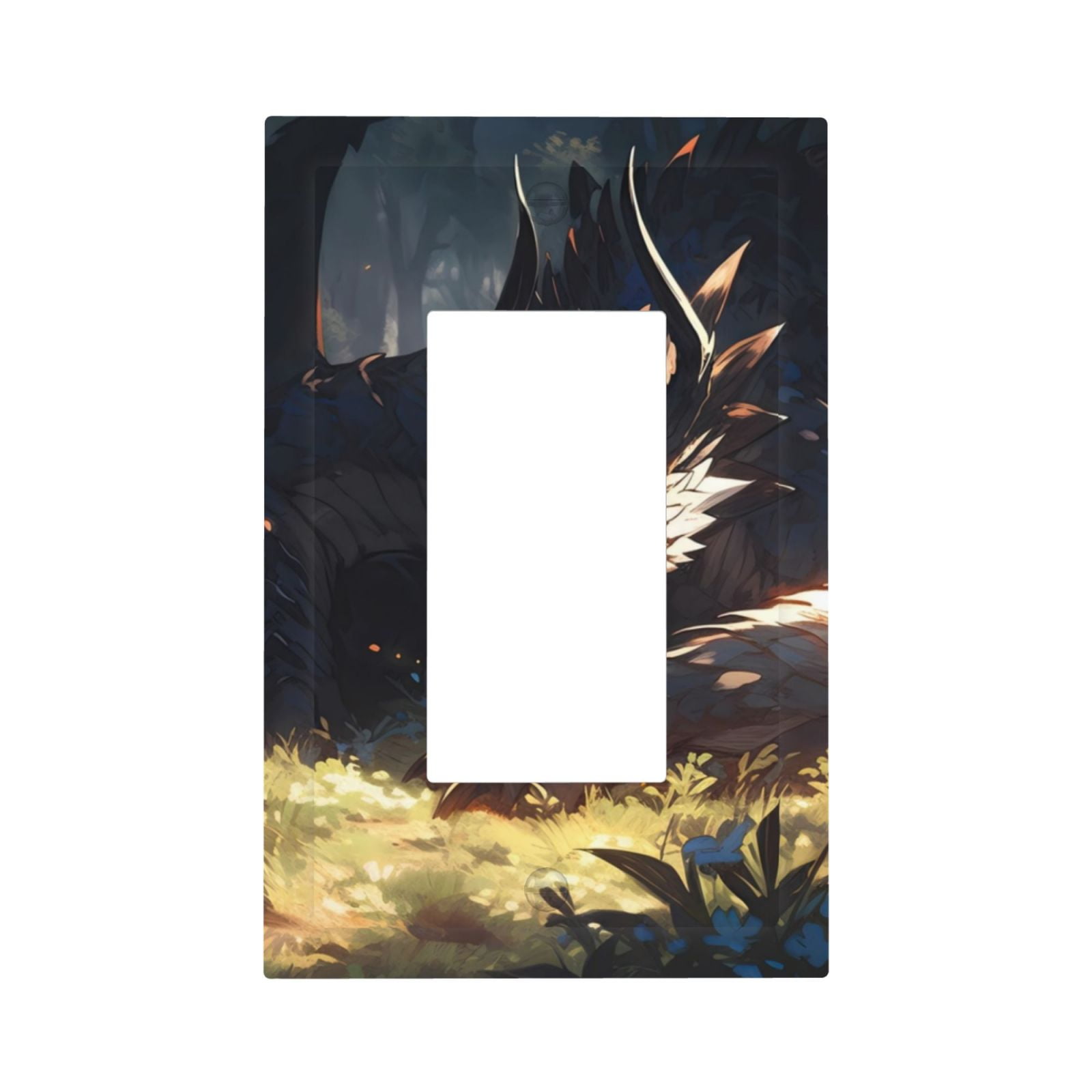 Balery Sleeping Dragon In Forest for Duplex Wall Plates Kit, Electrical ...