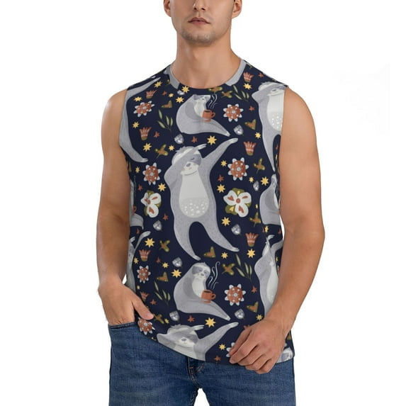 Balery Sloths Dancing Men's Sleeveless Muscle Shirts Workout Tank Top ...