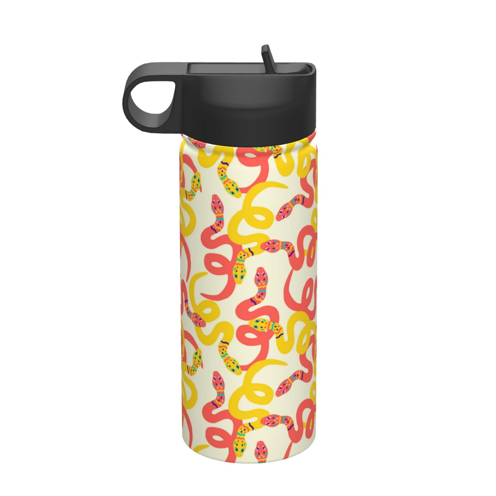 Balery Snake Pattern Water Bottle,18oz Sports Insulated Kettle for ...