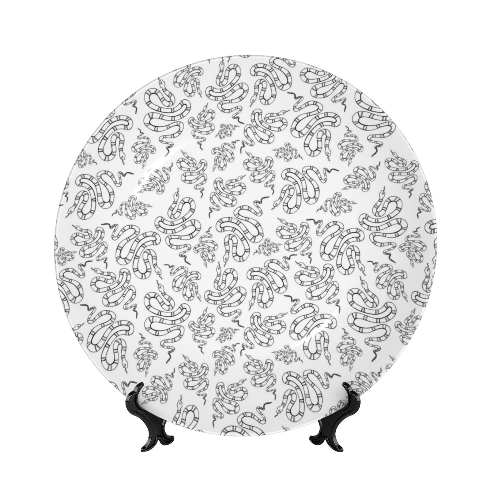 Balery Snake Print Bone China Decorative Plate Ceramic Dinner Plates ...