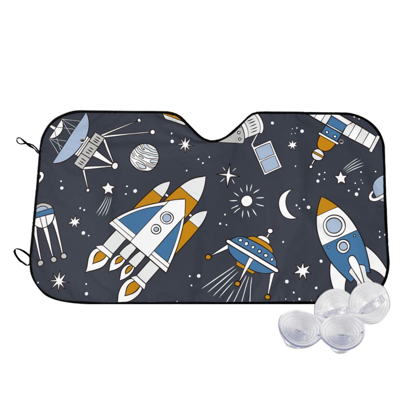 Balery Space Cars Print Car Windshield Sun Shade,Windshield Sunshade ...