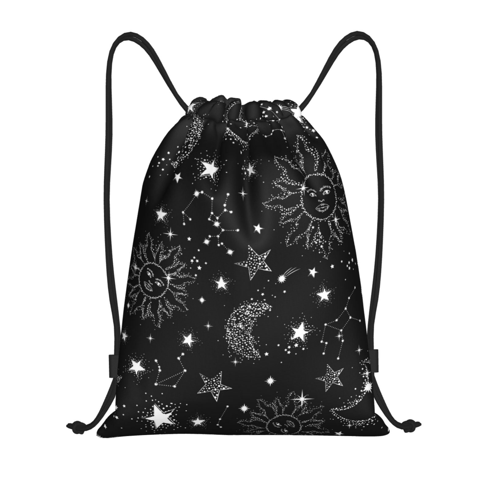 Balery Space Galaxy Pattern Drawstring Backpack Bag Sport Gym Sackpack ...
