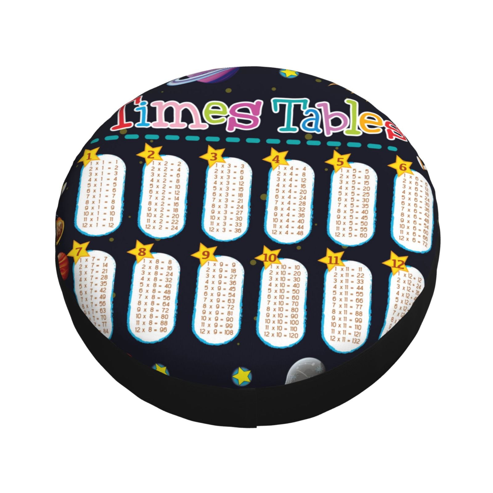 Balery Space Math Times Tables Tire Covers - Tough Tire Wheel Protector ...