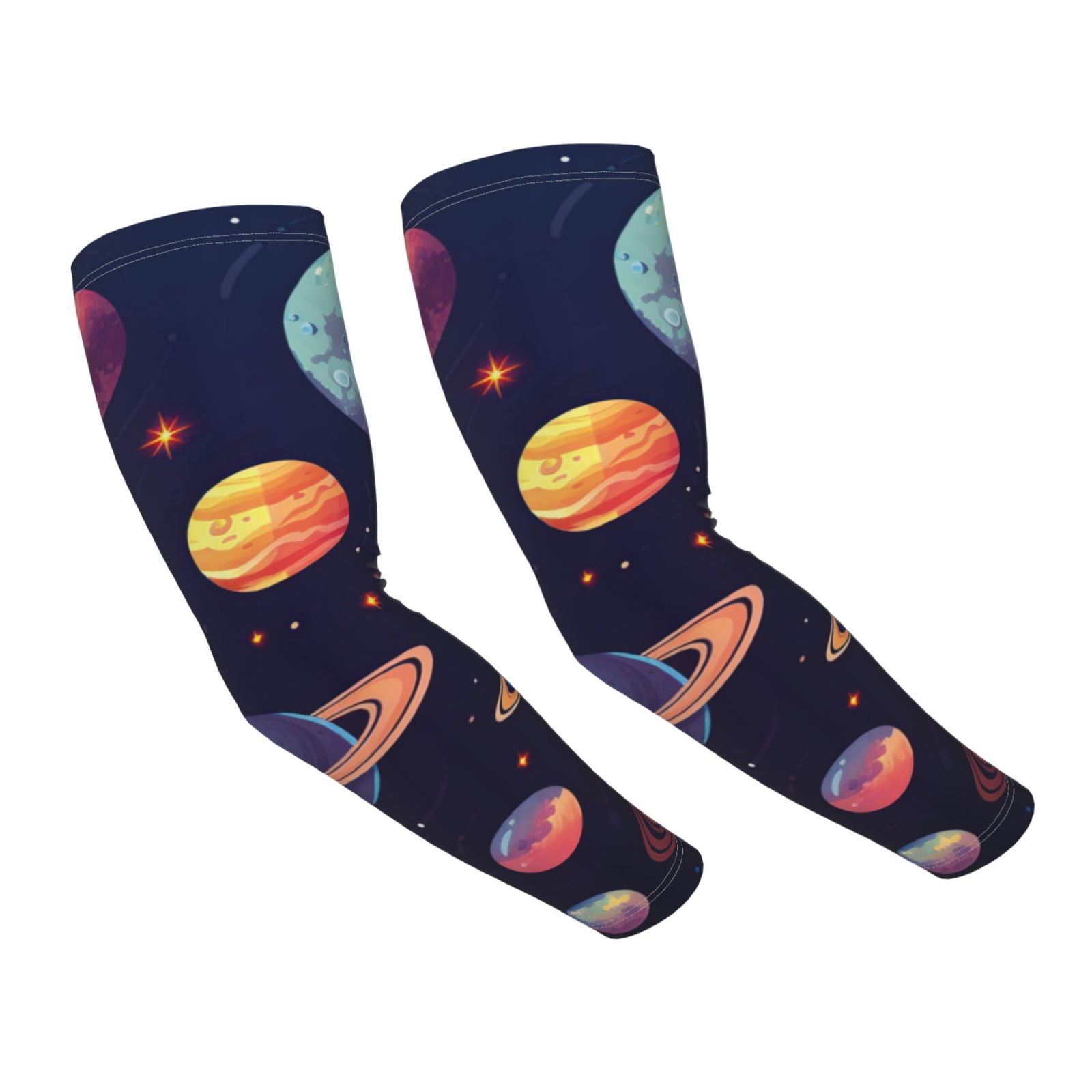 Balery Space Planet Cooling Arm Sleeves for Men & Women – Breathable ...