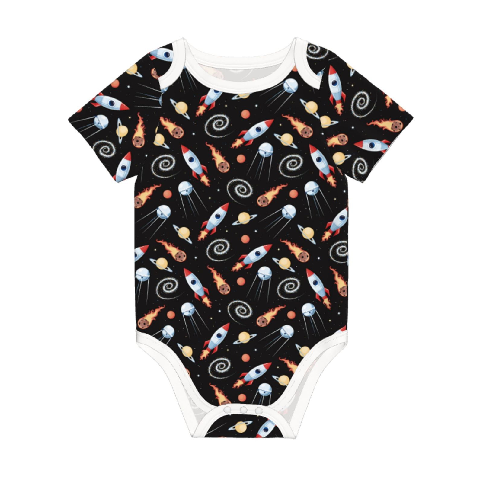 Balery Space Rocket Pattern Baby Climbing Clothes Infant Bodysuit Cute ...