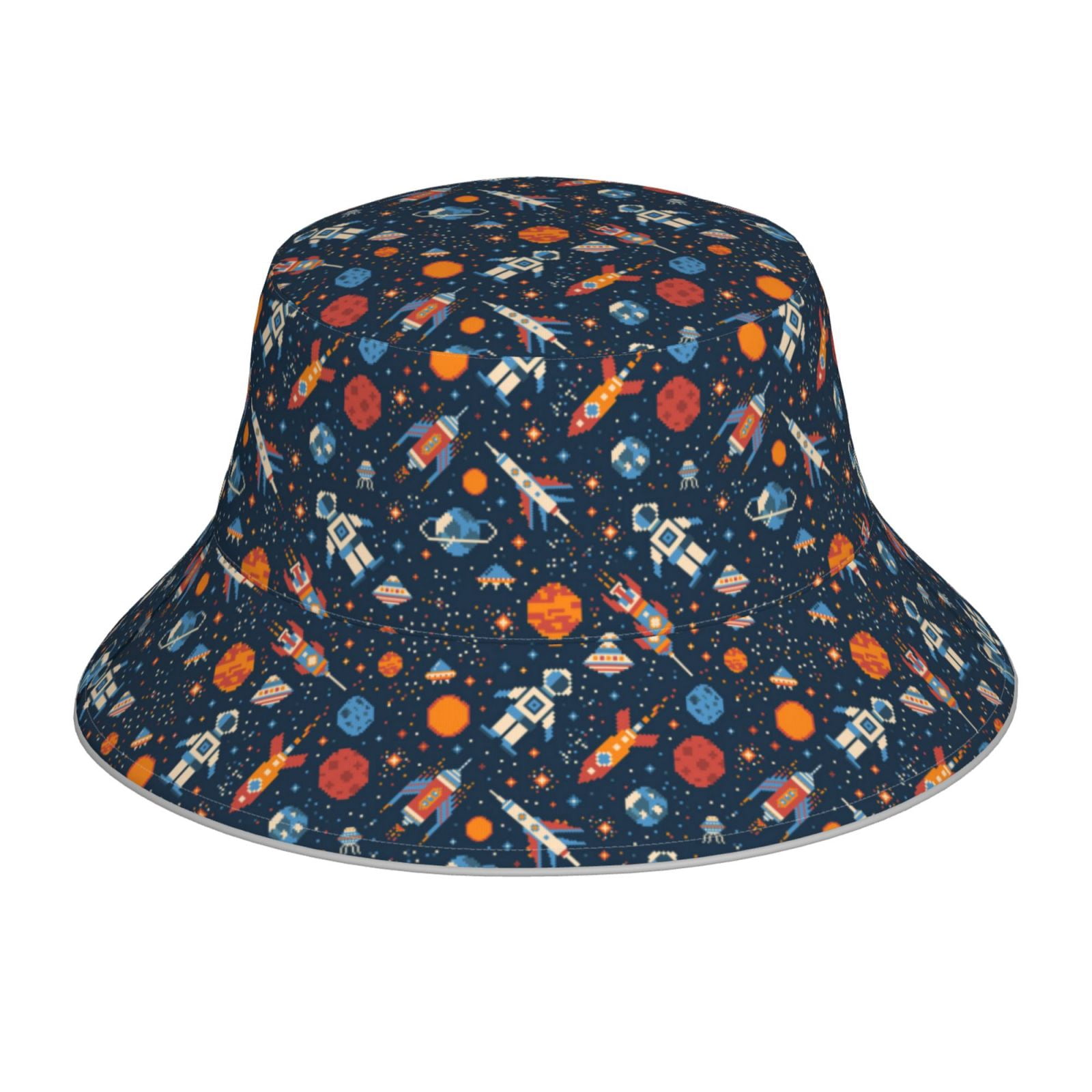 Balery Spaceships And Stars In Outer Space Sun Hats for Men Women ...