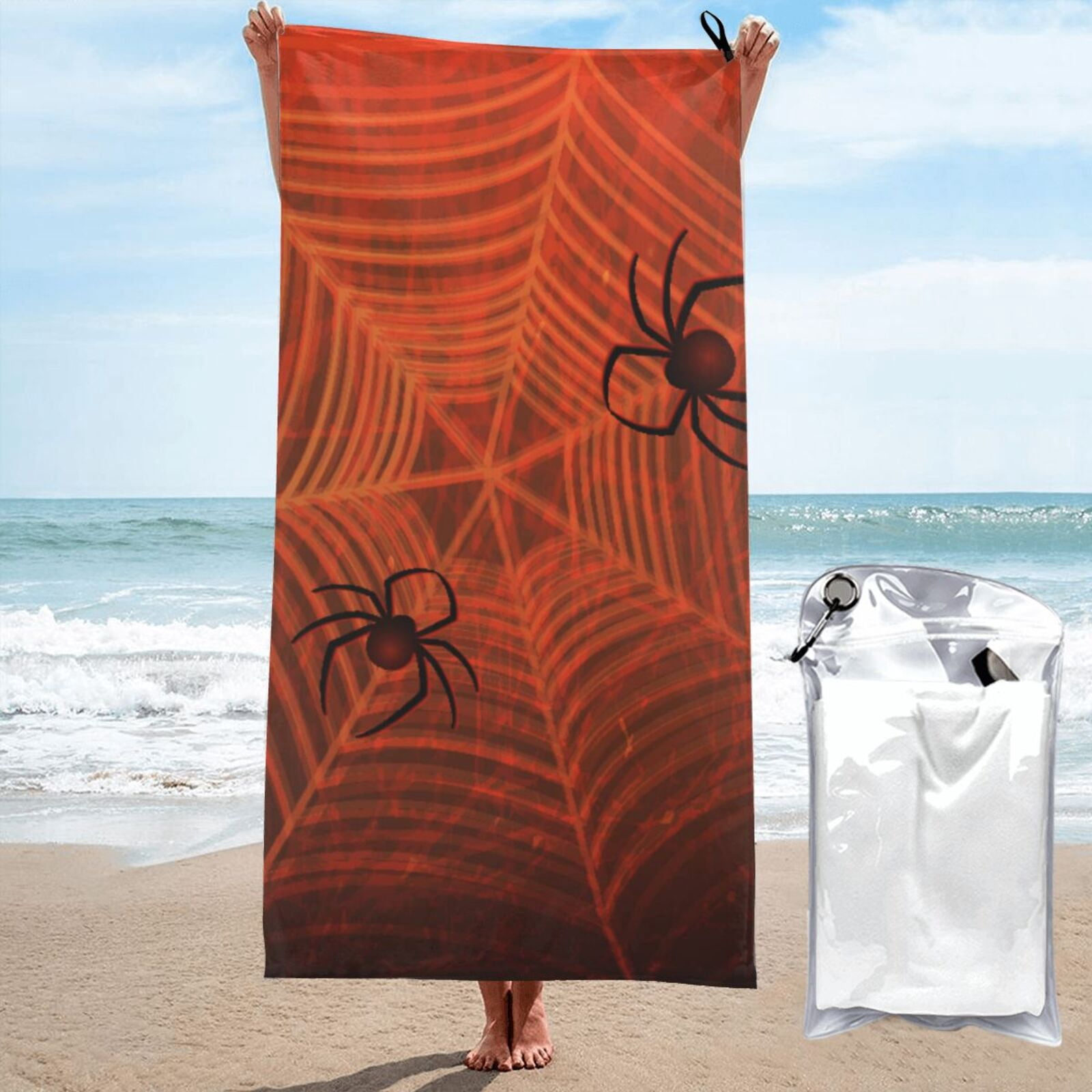 Balery Spider Web Print Towels - Luxurious Jumbo Bath Sheet - Highly ...