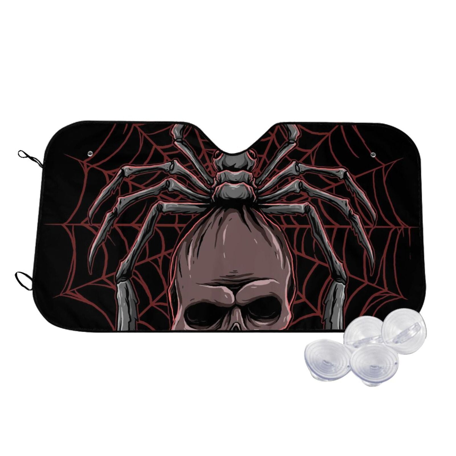Balery Spider With Skull Windshield Sun Shade, Car Front Window ...