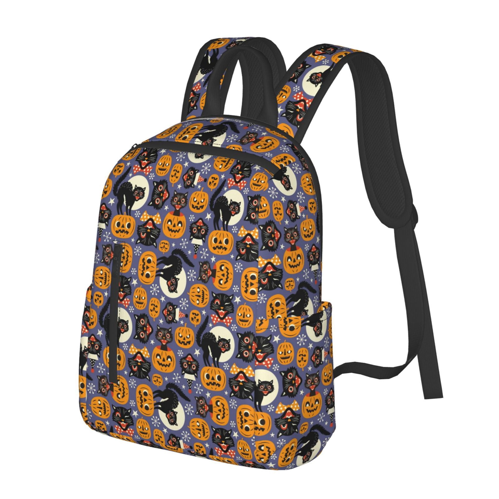 Balery Spooky Cats And Halloween Pumpkins Lightweight Backpack for Men ...