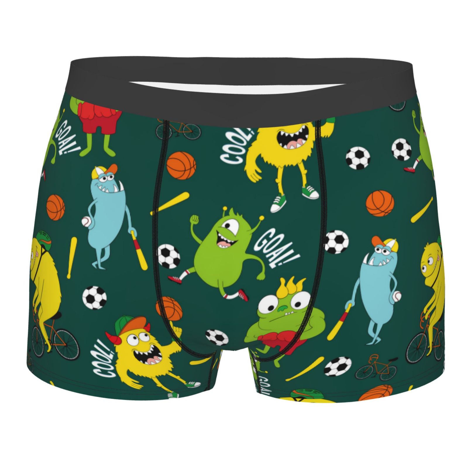 Balery Sport Monster Men's Boxer Briefs, Soft and Breathable Cotton ...