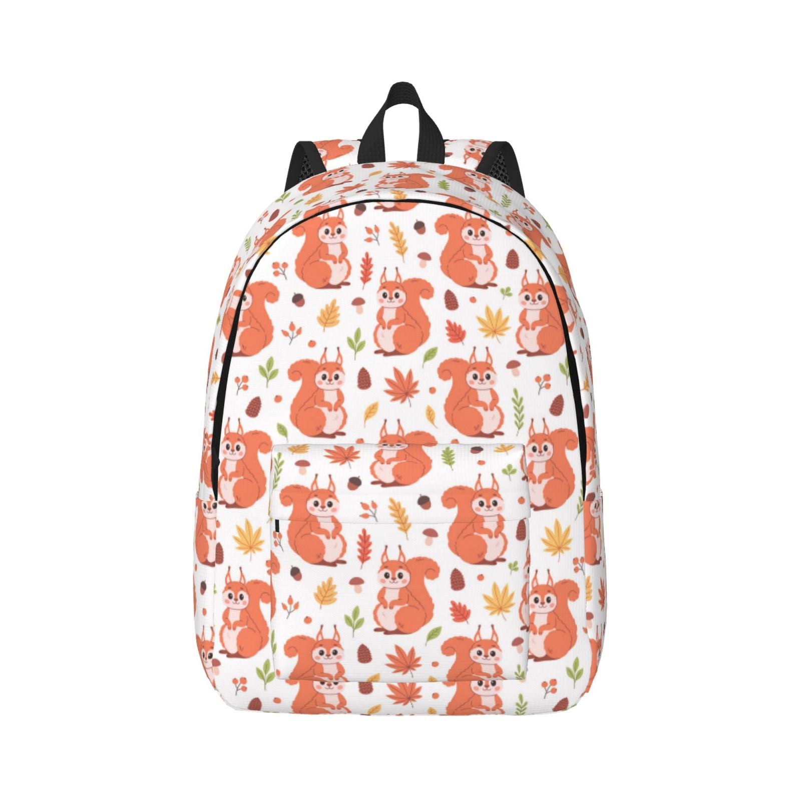 Balery Squirrel And Maple Leaf Vintage Canvas Backpack for Men and ...