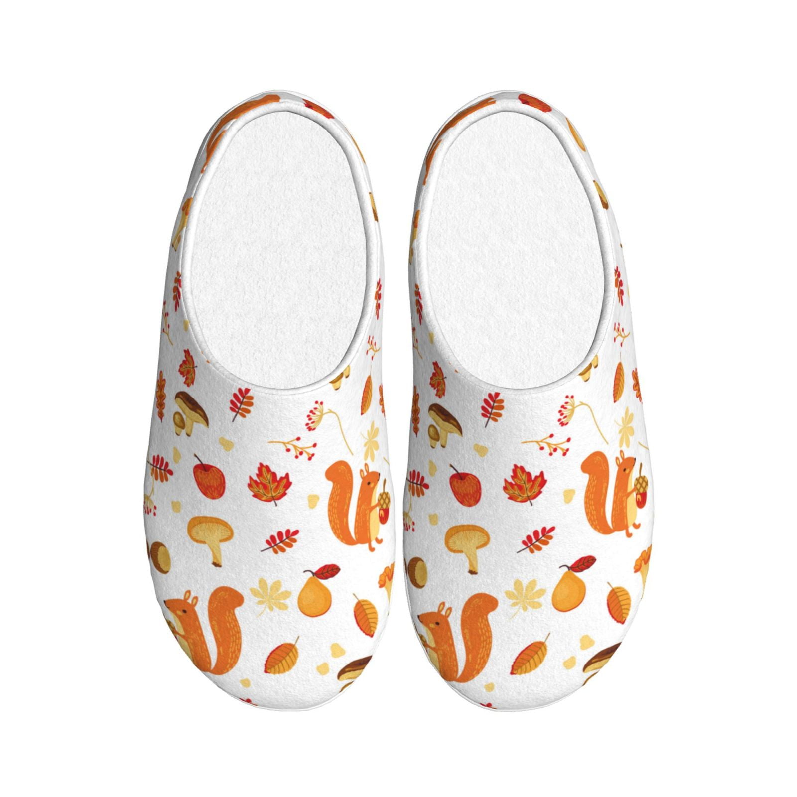 Balery Squirrel InThe Forest3 Pattern Women's Fuzzy Memory Foam ...