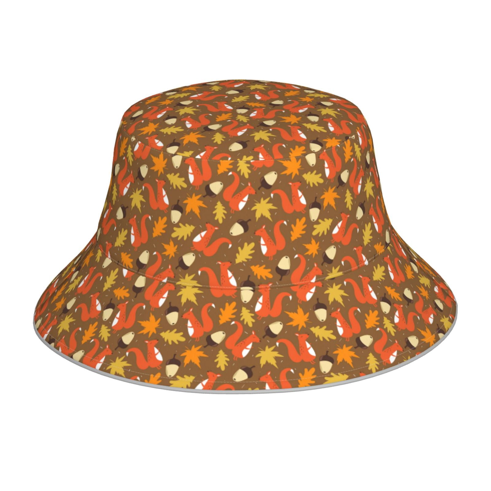 Balery Squirrel Maple pine nut Sun Hats for Men Women Bucket Hat UPF 50 ...