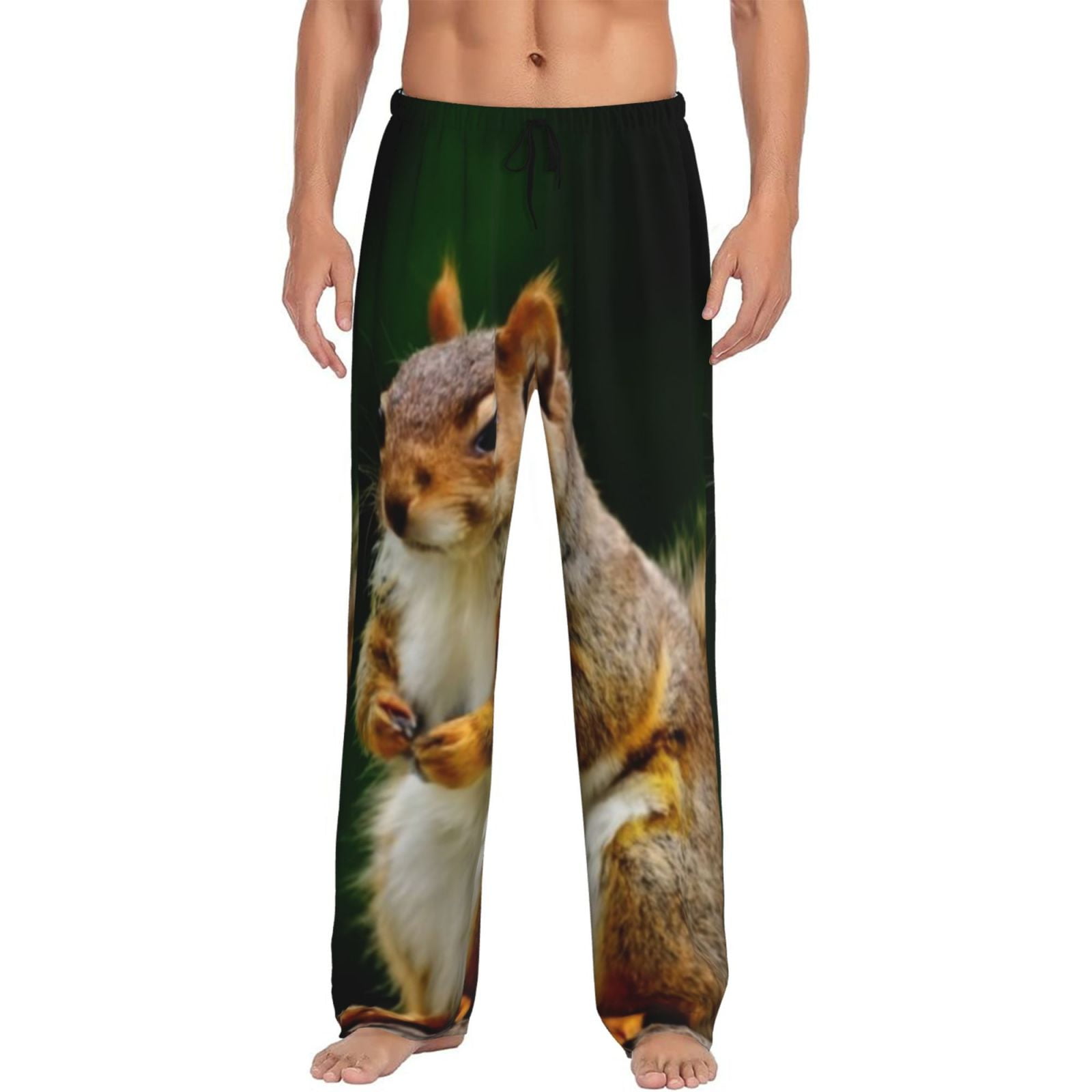 Balery Squirrels Eating Peanuts On The Tree print Men's Pajama Pants ...