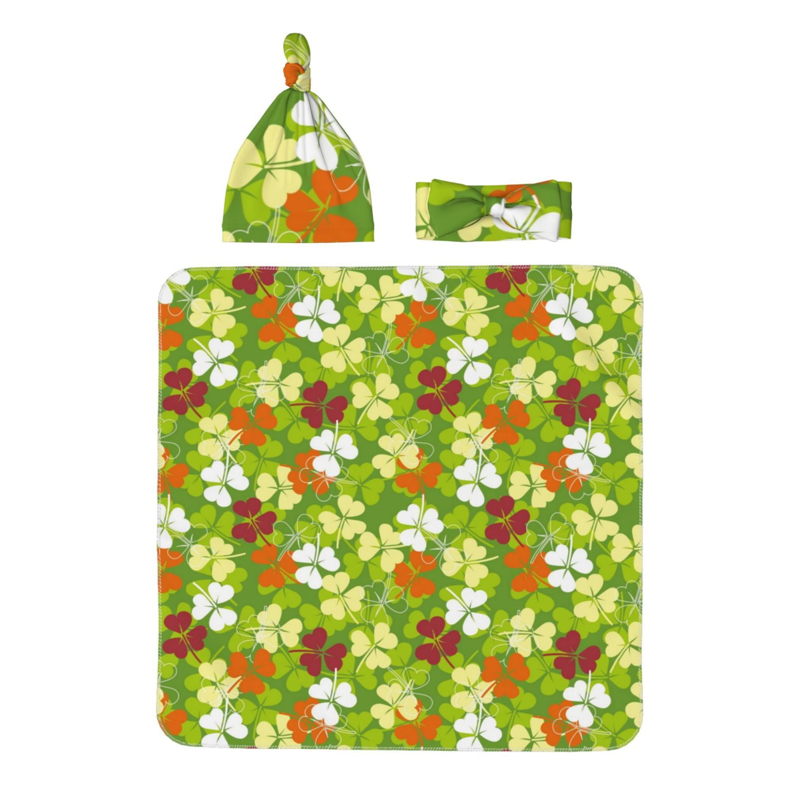 Balery St. Patrick's Day3 Printed Newborn Receiving Blanket Bow ...