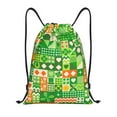 Balery St Patrick's Day6 Pattern Drawstring Backpack Bag Sport Gym ...