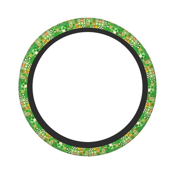 Balery St Patrick's Day6 print Steering Wheel Covers Elastic Skidproof ...