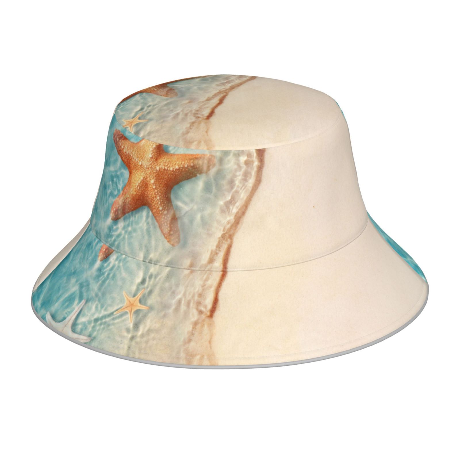 Balery Starfish On The Sand Beach Sun Hats for Men Women Bucket Hat UPF ...