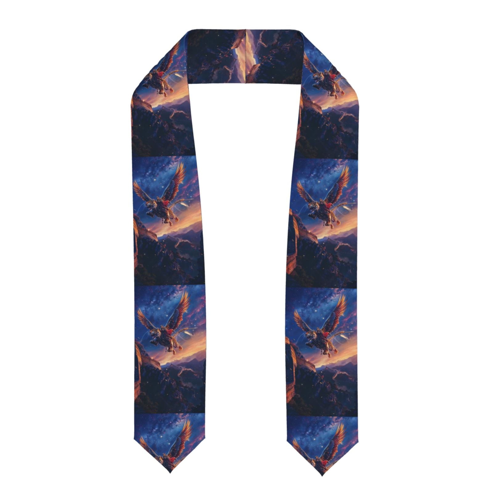 Balery Starry Sky Flying Tiger Pattern Graduation Shawl Stole – Premium ...