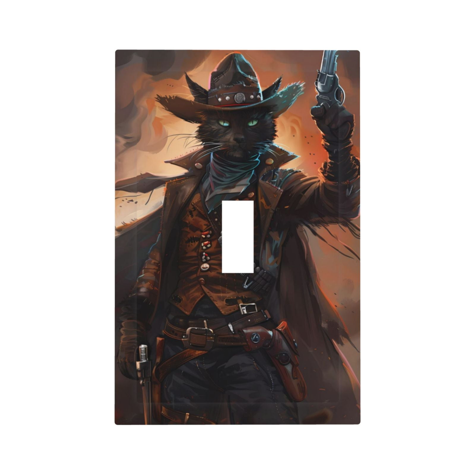 Balery Steampunk Cowboy Cat for Duplex Wall Plates Kit, Electrical ...